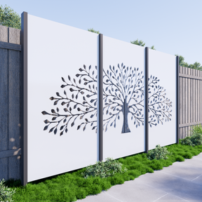 Tree of Life (3 Panels) Privacy Garden Screen – Metal Decor Aus