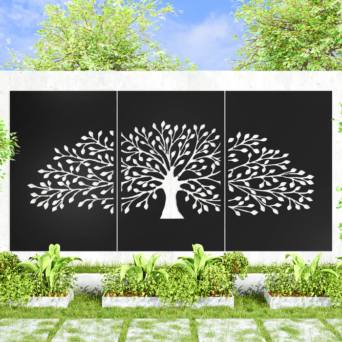 Tree of Life (3 Panels) Privacy Garden Screen
