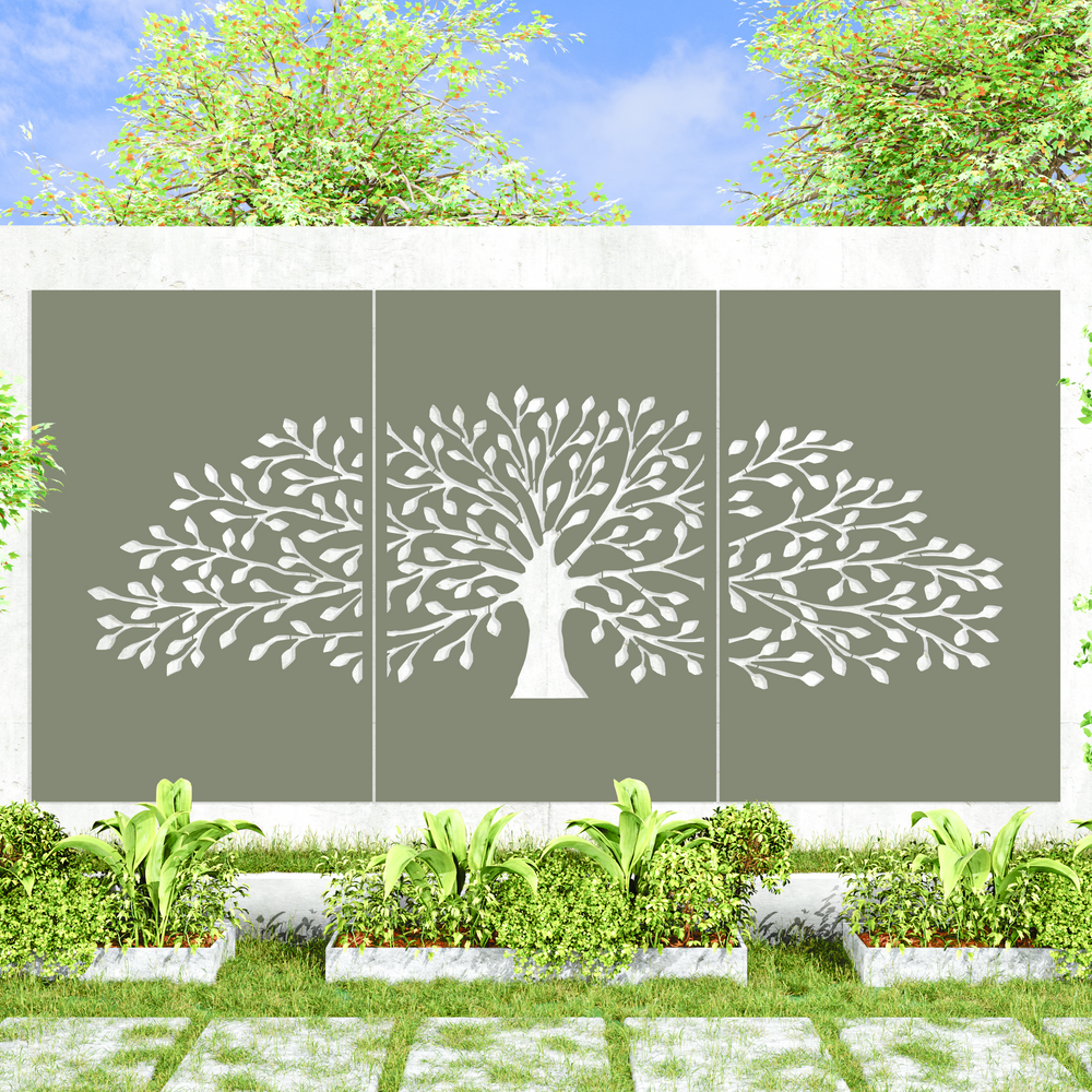 Tree of Life (3 Panels) Privacy Garden Screen