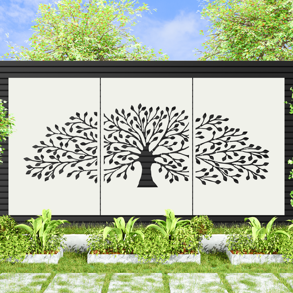 Tree of Life (3 Panels) Privacy Garden Screen