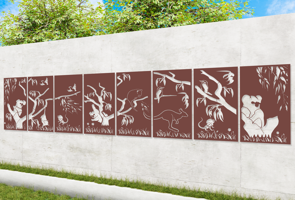 Australian Design 8 Panel Privacy Garden Screens