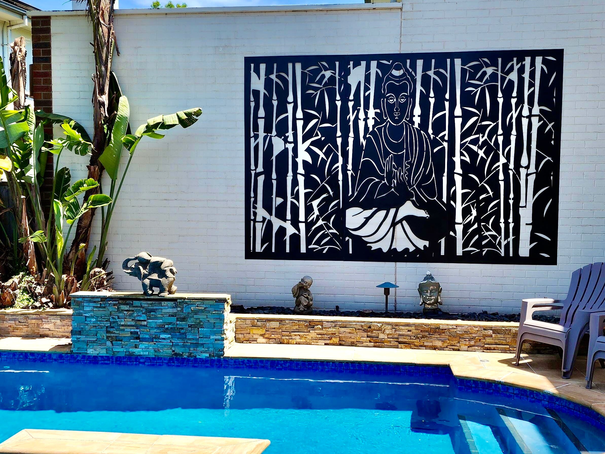 Corten Steel & Powdercoat Decorative privacy Screens