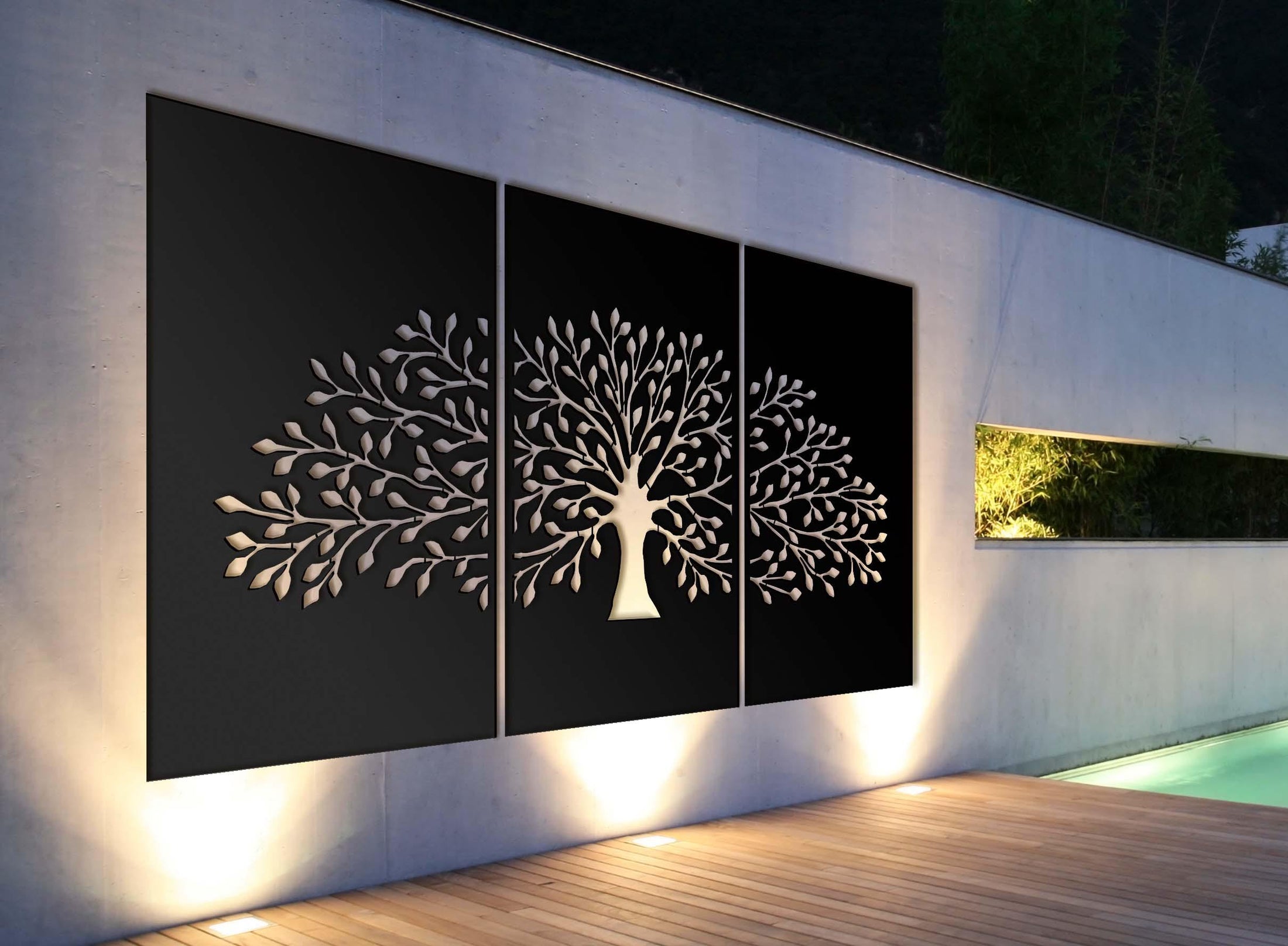 Tree of Life (3 Panels) Privacy Garden Screen